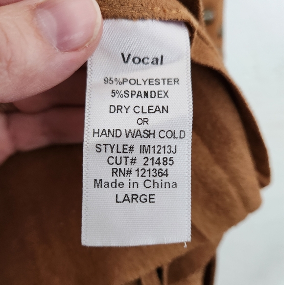 Vocal | Jackets & Coats | Vocal Tan Fringe Womens Jacket | Poshmark